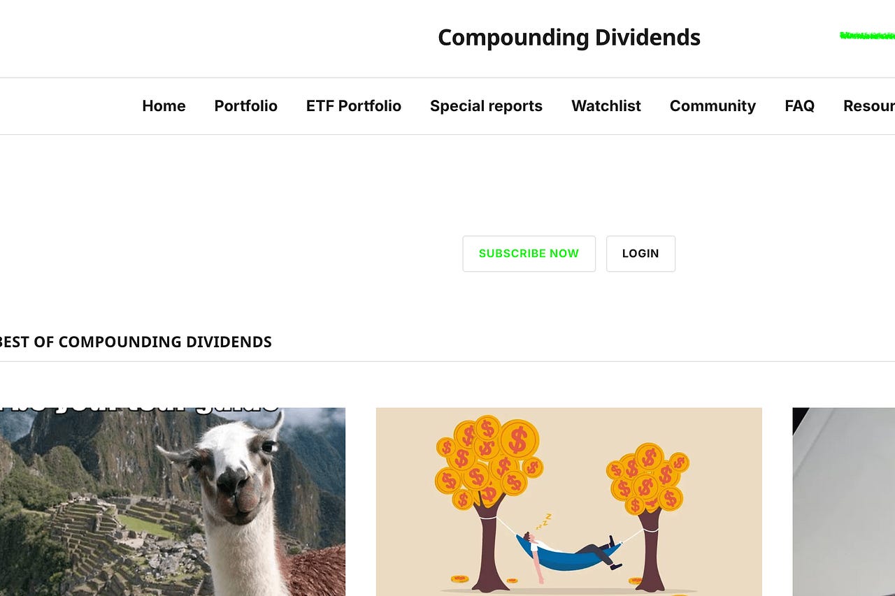 Compounding Dividends | Substack