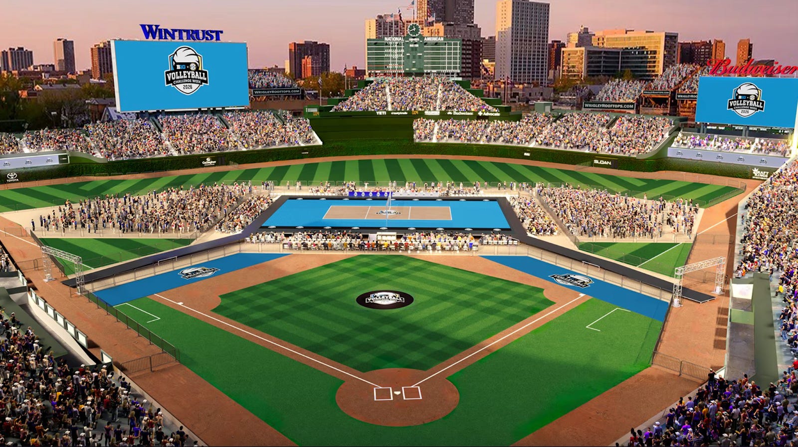 Sets and Strikeouts: Collegiate Volleyball Set to Play at Wrigley Field