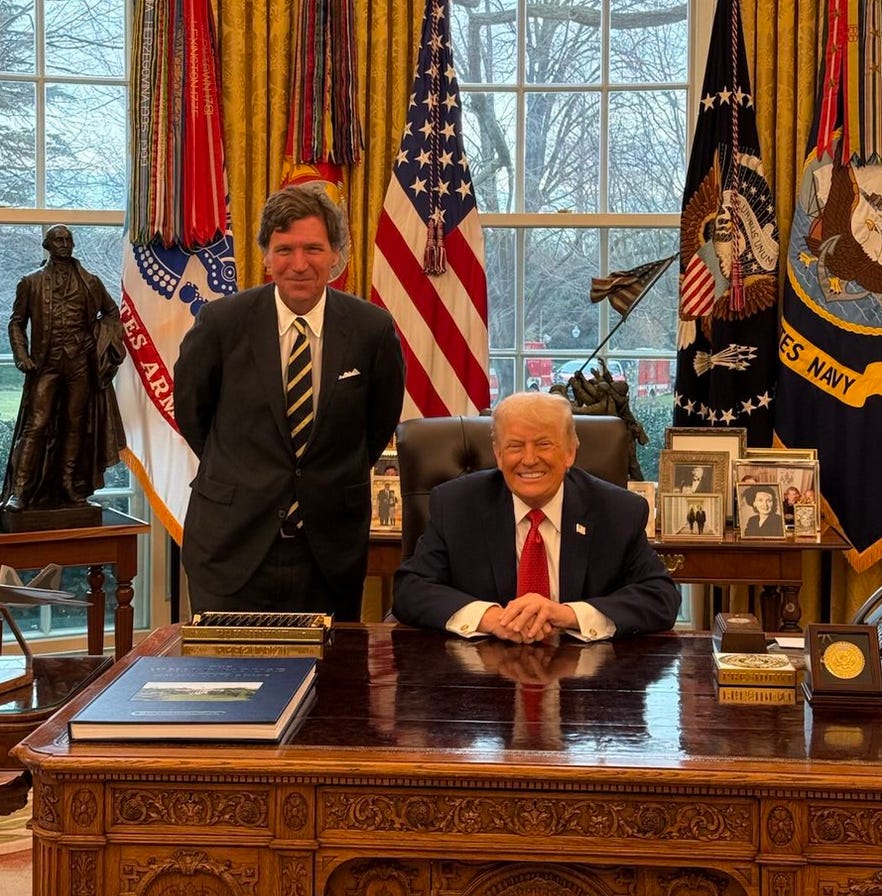 Tucker at the White House - Tucker Carlson is Awesome