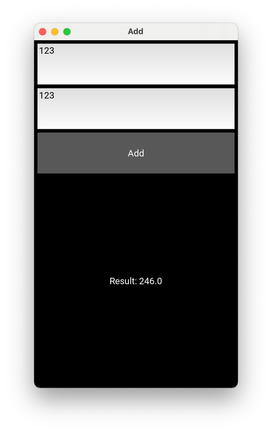Adding Numbers Mobile App with Kivy and Python