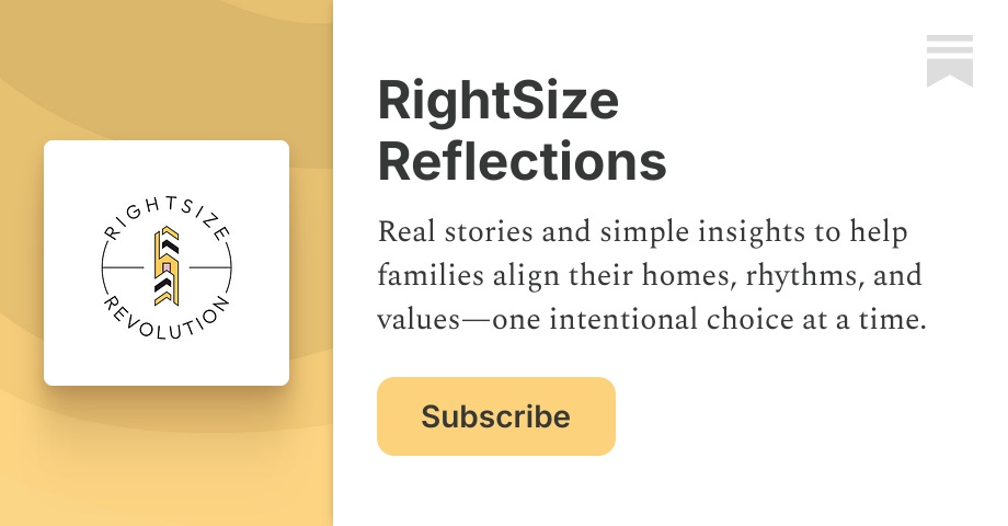 RightSize Reflections | Jenn Stonicher | Substack