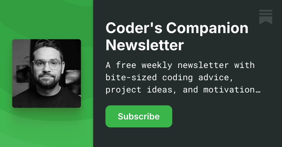 Coder's Companion Newsletter | Jake - CoderComeback | Substack
