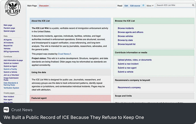 Mika Anderson (@mikaanderson): "“The ICE List Wiki is now public. It ...