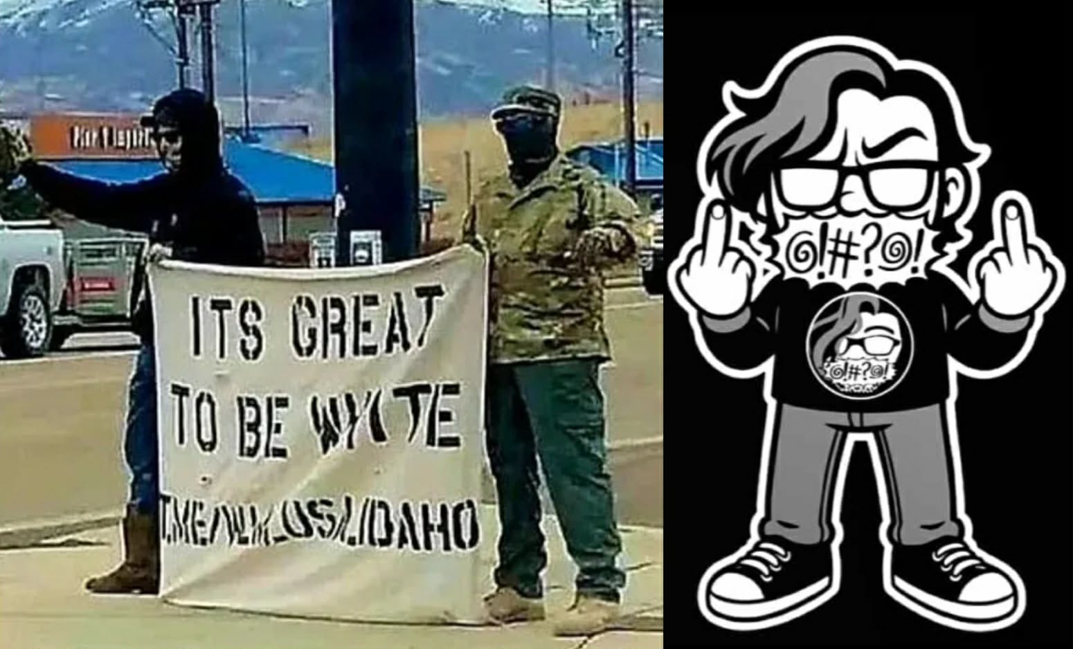 These Two Racist Shit-Stains Were on My Street Corner