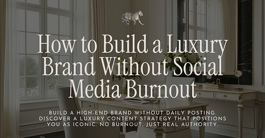 The Business of Luxury | Carolynne Alexander | Substack