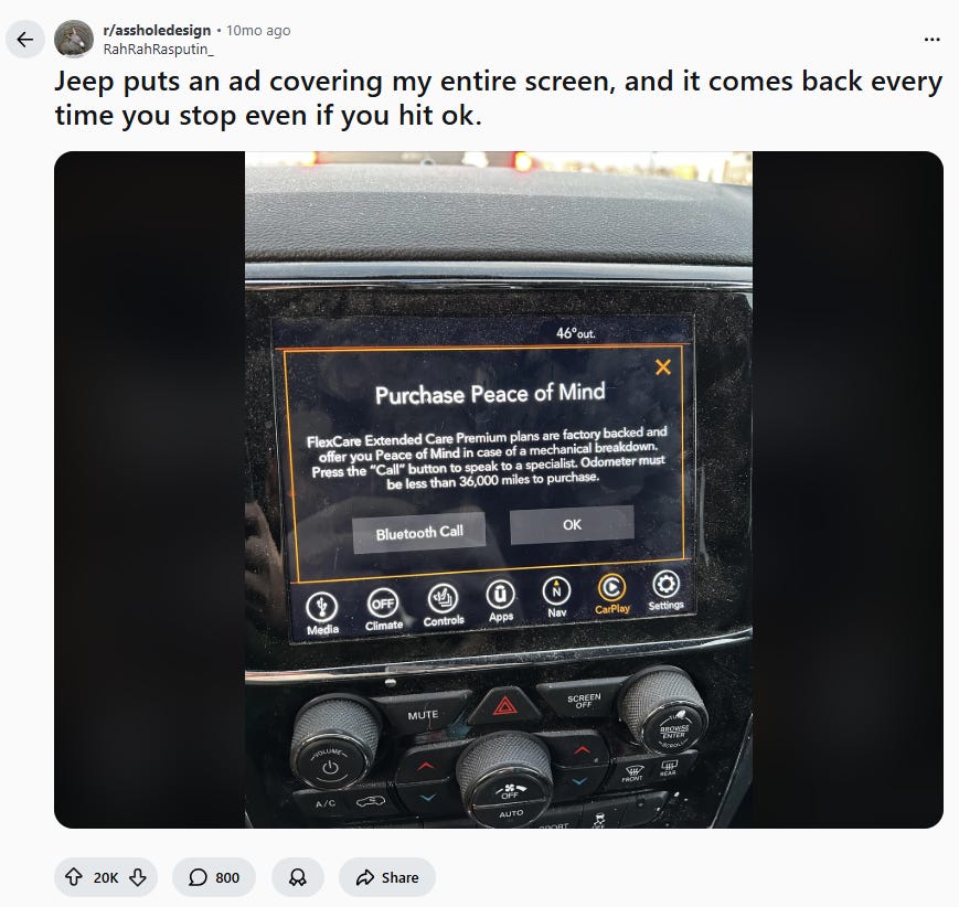 Auto Manufacturers Are Spamming Drivers With Pop-Up Ads That They Can't ...