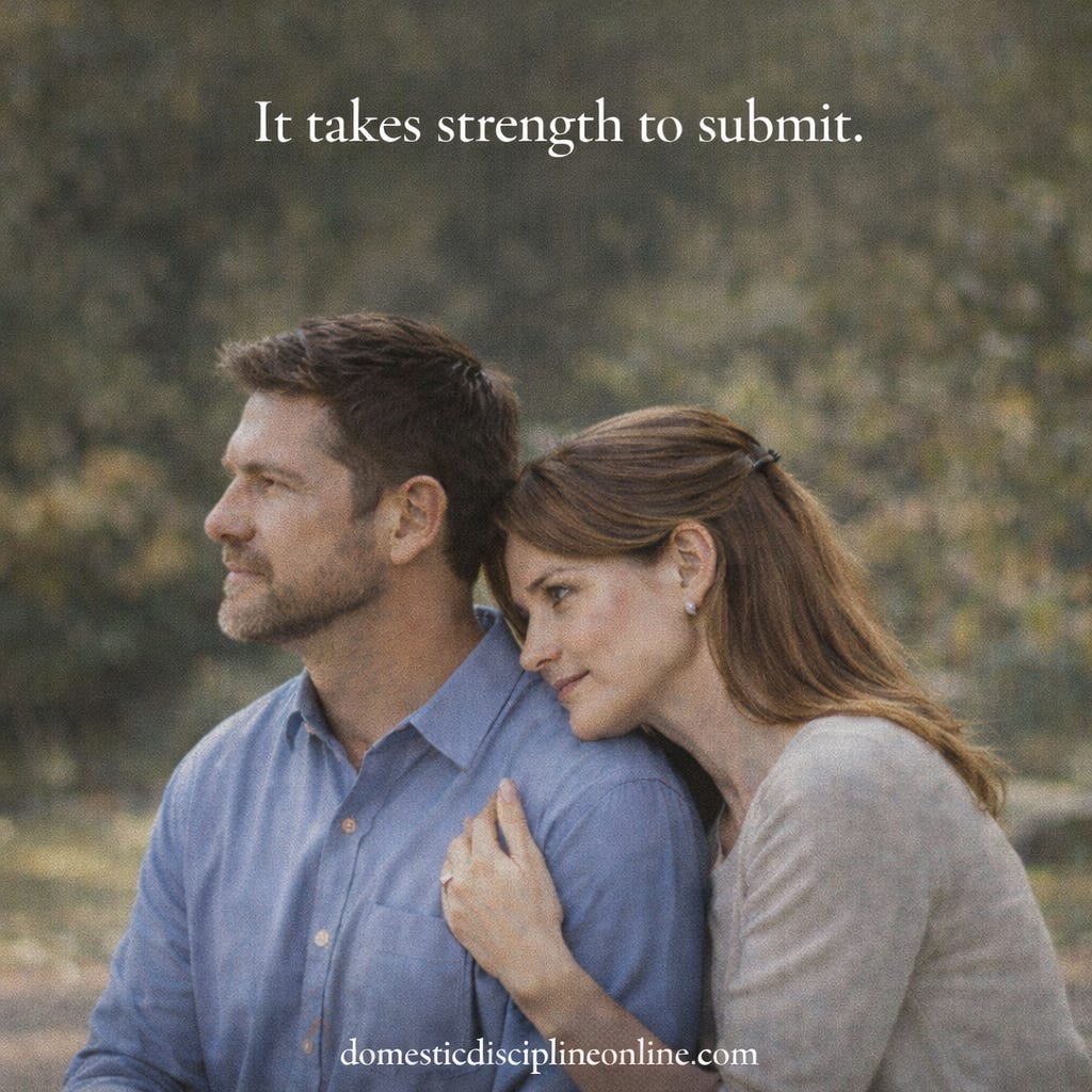 It takes strength to submit - by Dominic Masters