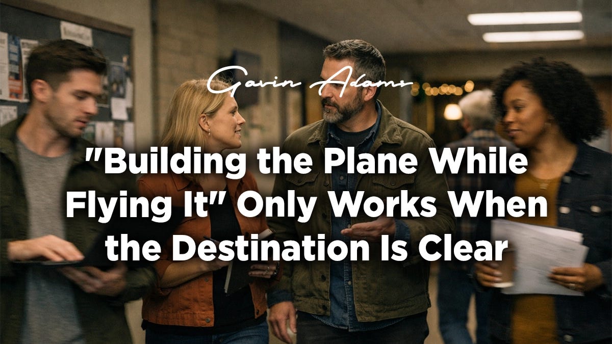 "Building the Plane While Flying It" Only Works When the Destination Is ...
