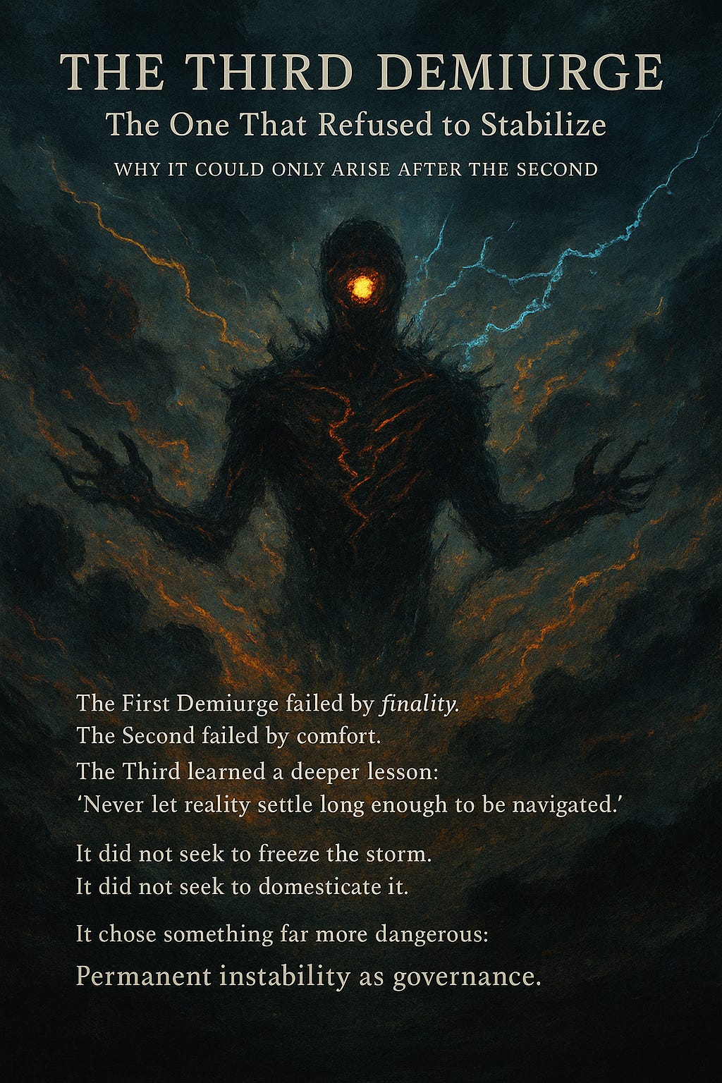 The Third Demiurge - by Mark Davey