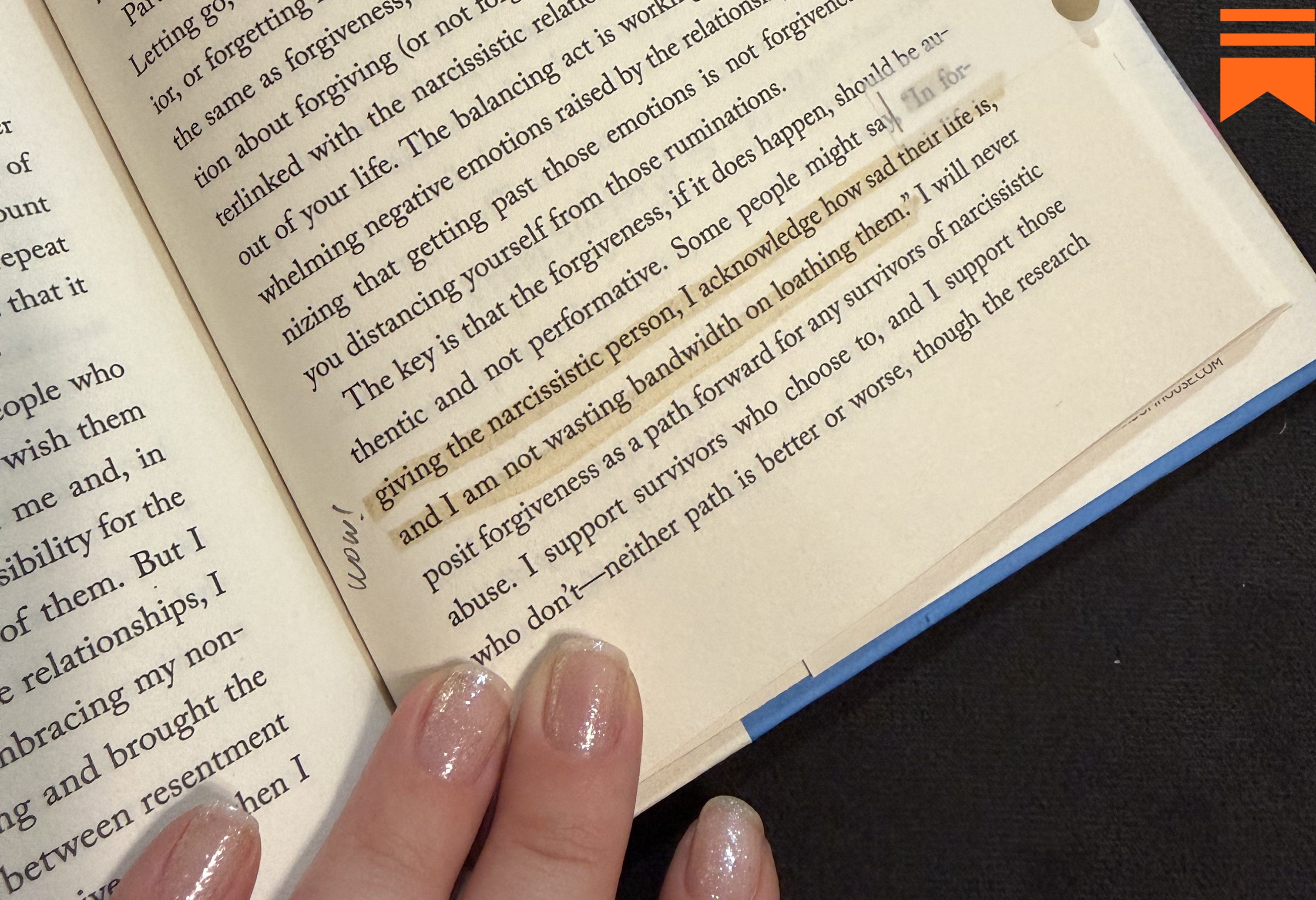 Healing from narcissistic abuse - the reading nook