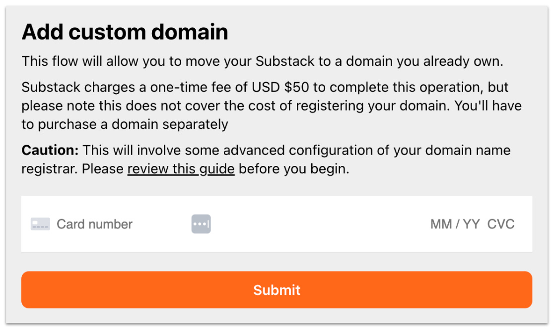 How Use a Custom Domain with Substack