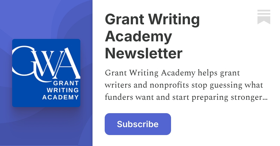 Grant Writing Academy Newsletter | Queen | Substack