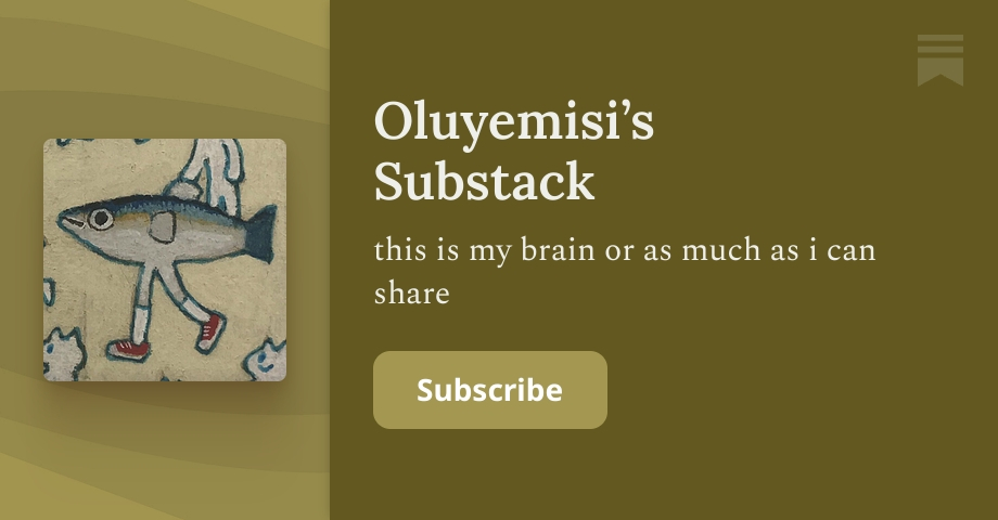 Oluyemisi’s Substack | Oluyemisi Bolarin | Substack