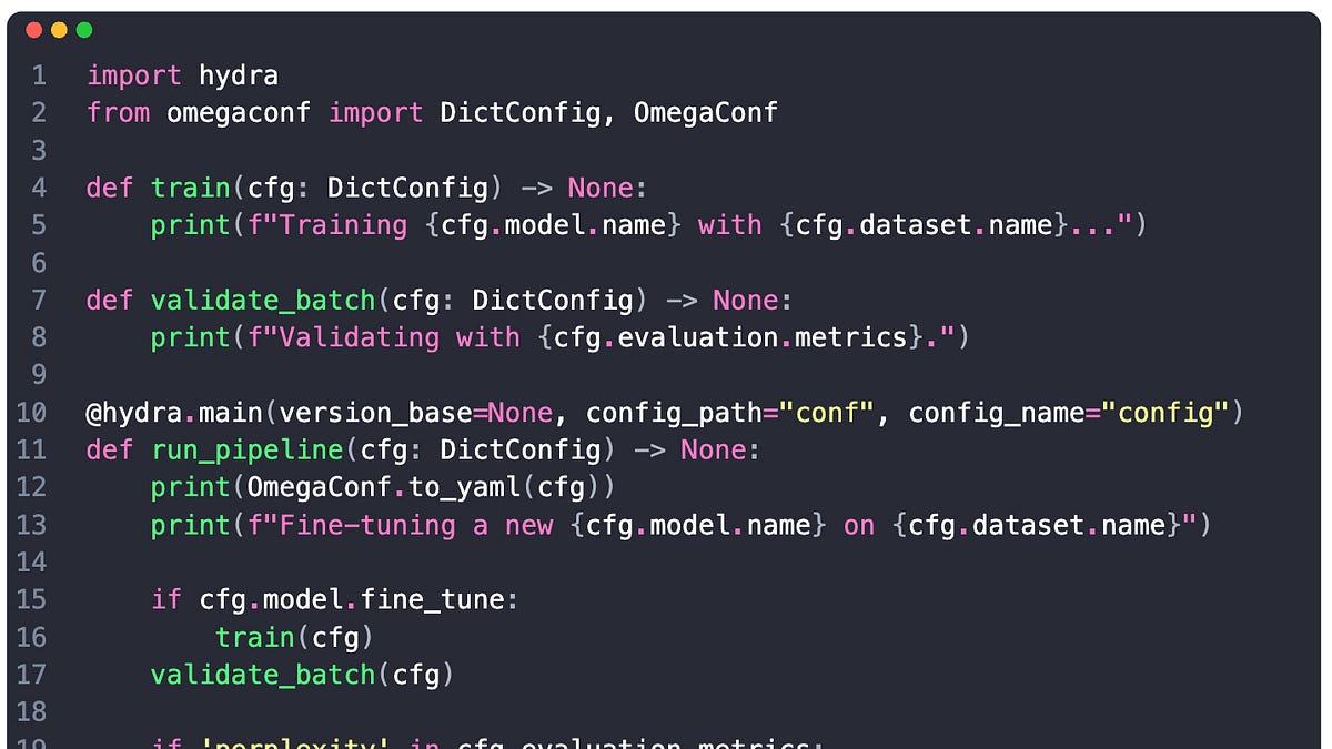 hydra structured config