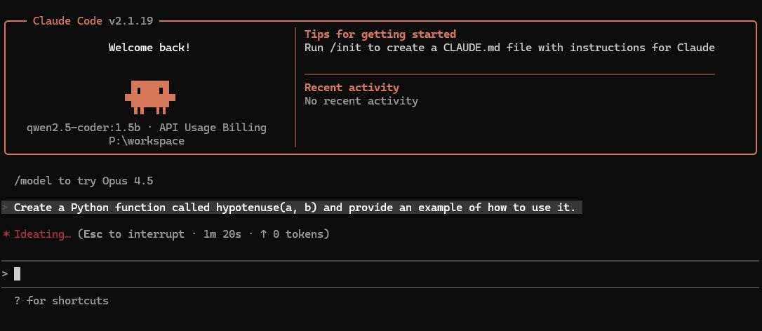How to run Claude Code with Ollama locally