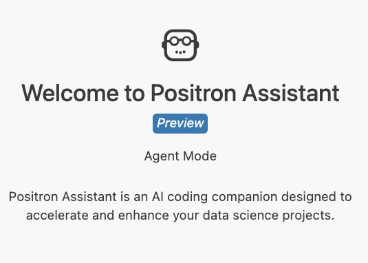 Positron Assistant: GitHub Copilot and Claude-Powered Agentic Coding in R