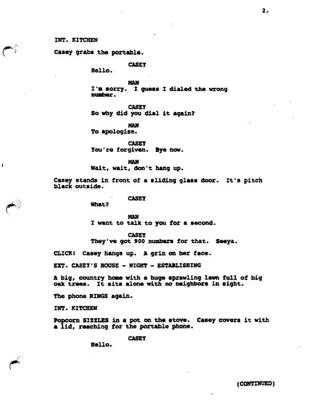 How to Write a Killer Opening to Your Screenplay: 'Scream'
