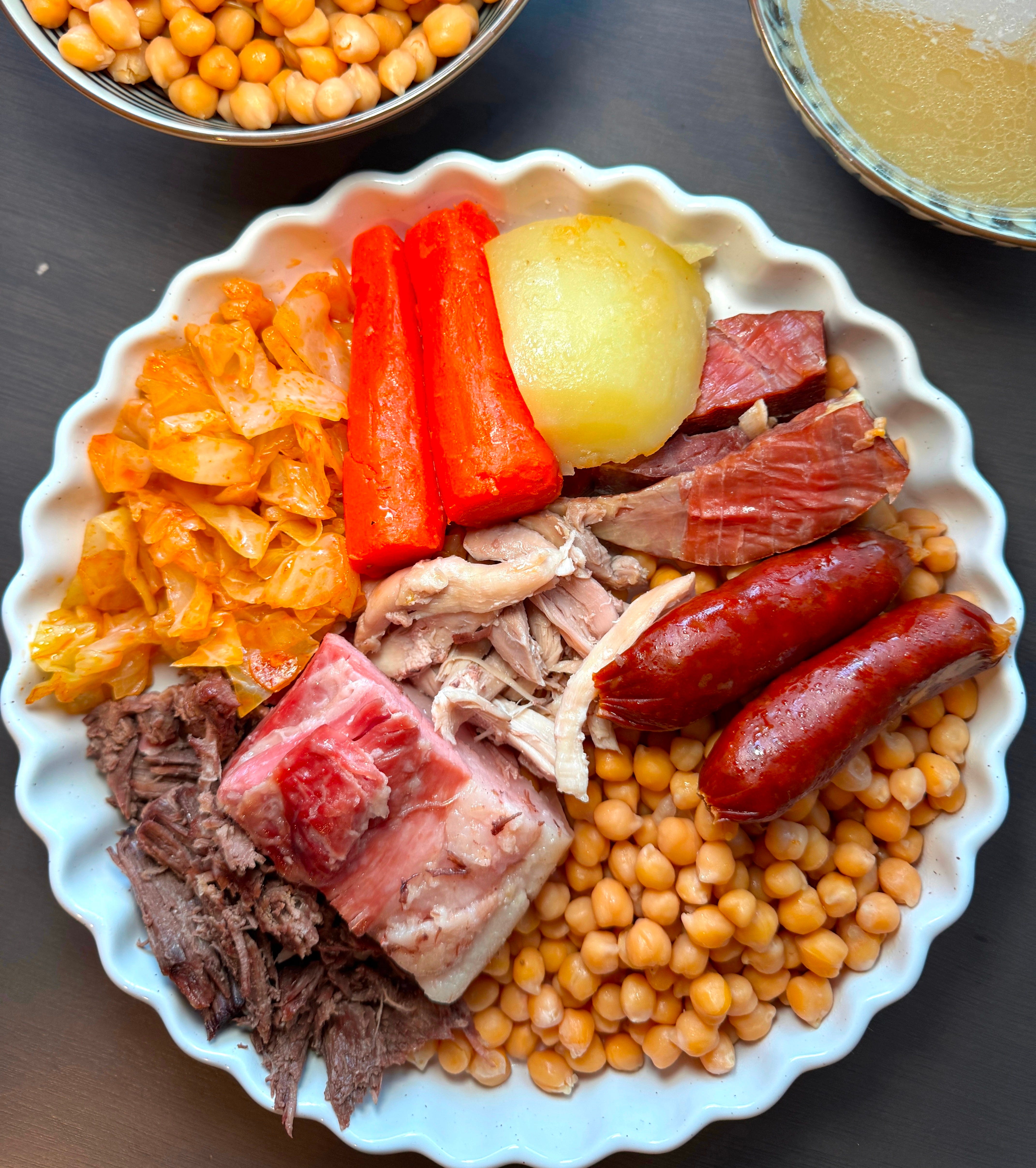 Cocido Madrileño (Traditional Spanish Stew)