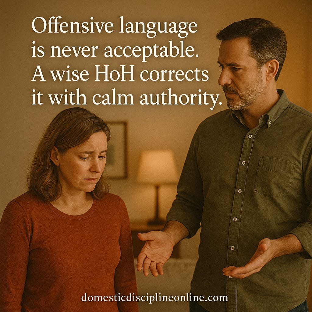 Offensive language is never acceptable - by Dominic Masters