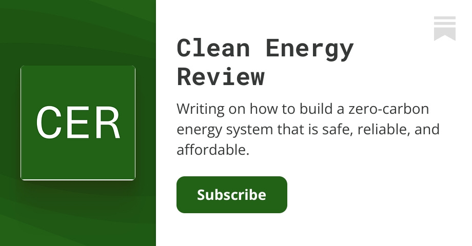 Clean Energy Review | Substack