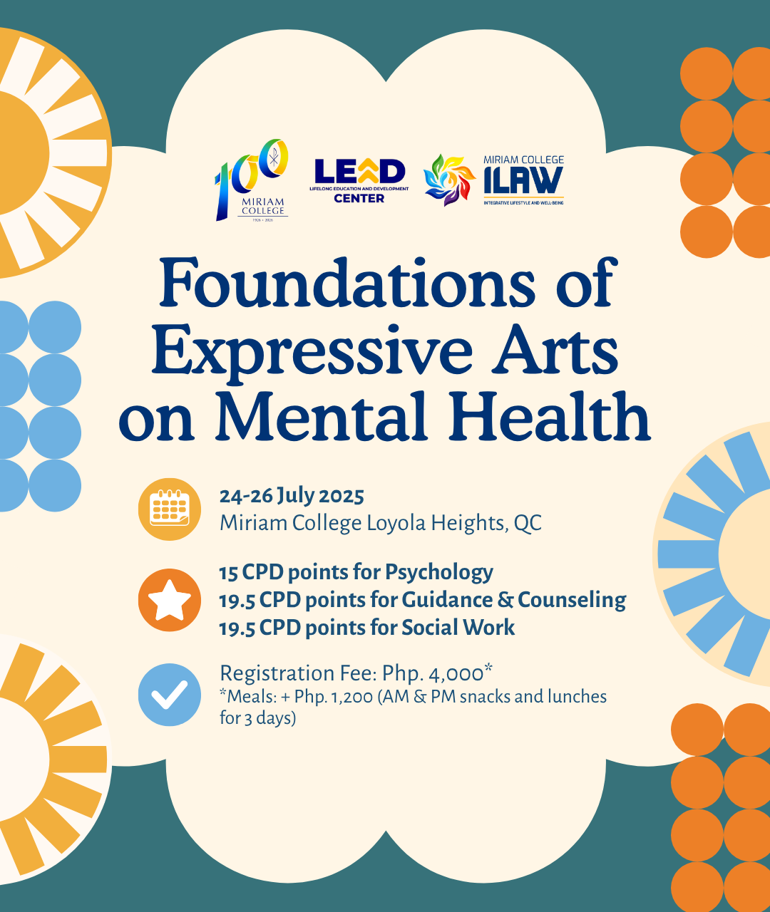 Foundations of Expressive Arts on Mental Health Training Workshop