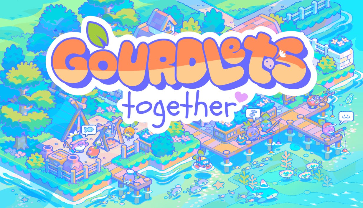 ANNOUNCING MY NEW GAME!!! Gourdlets Together! 🐟