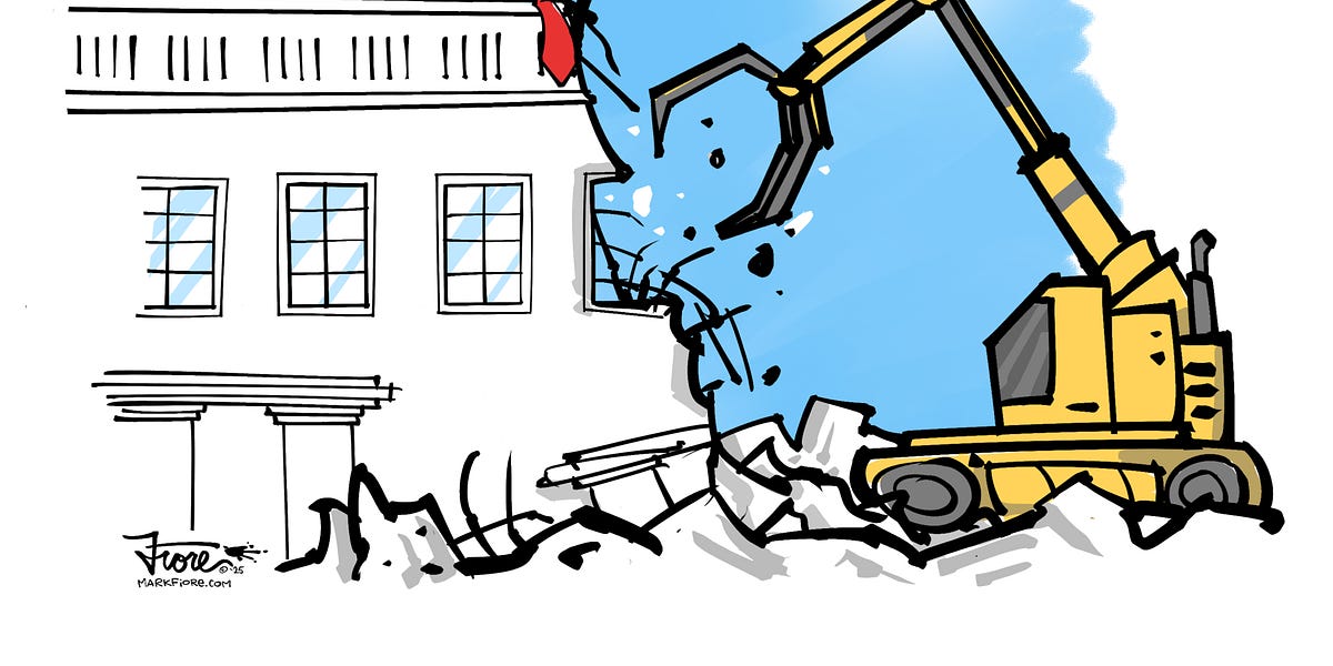 building getting destroyed drawing