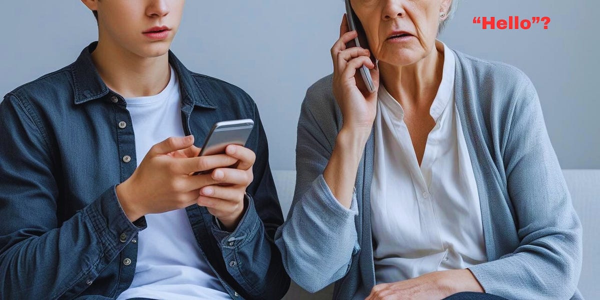 Gen Z’s new way of answering the phone.