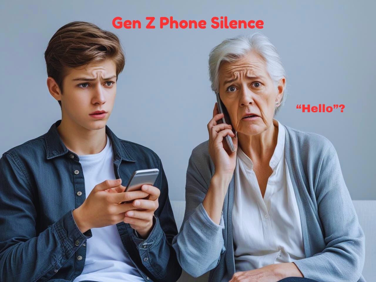Gen Z’s new way of answering the phone.