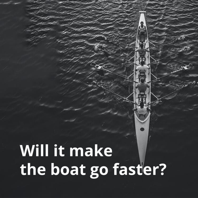 Does It Make The Boat Go Faster? Focus on Speed Instead of Maintenance ...