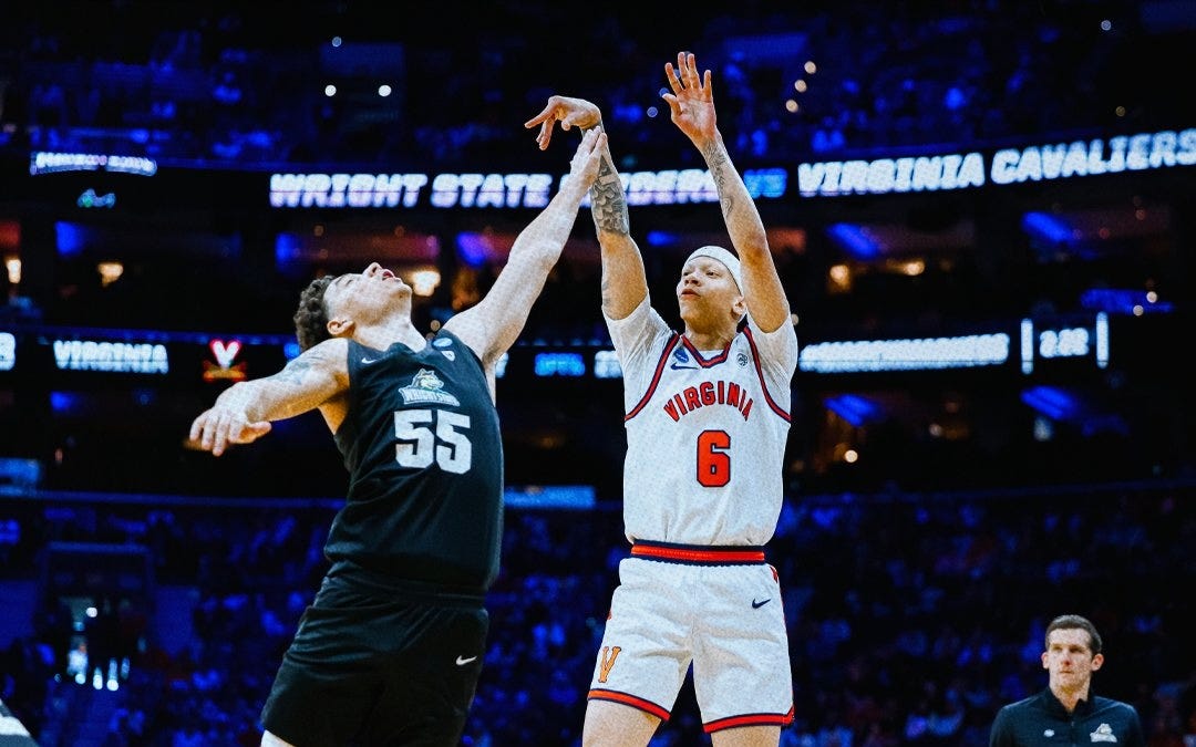 Jacari White's hot hand sparks Cavaliers to NCAA opening round win