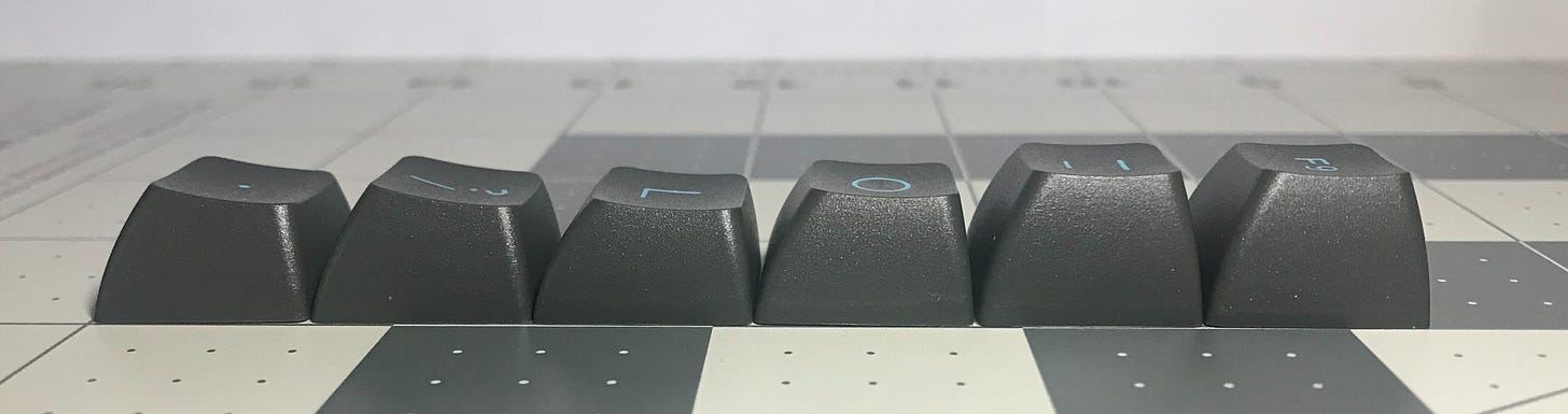 All the keycap profiles compared* - by Pacific Debates