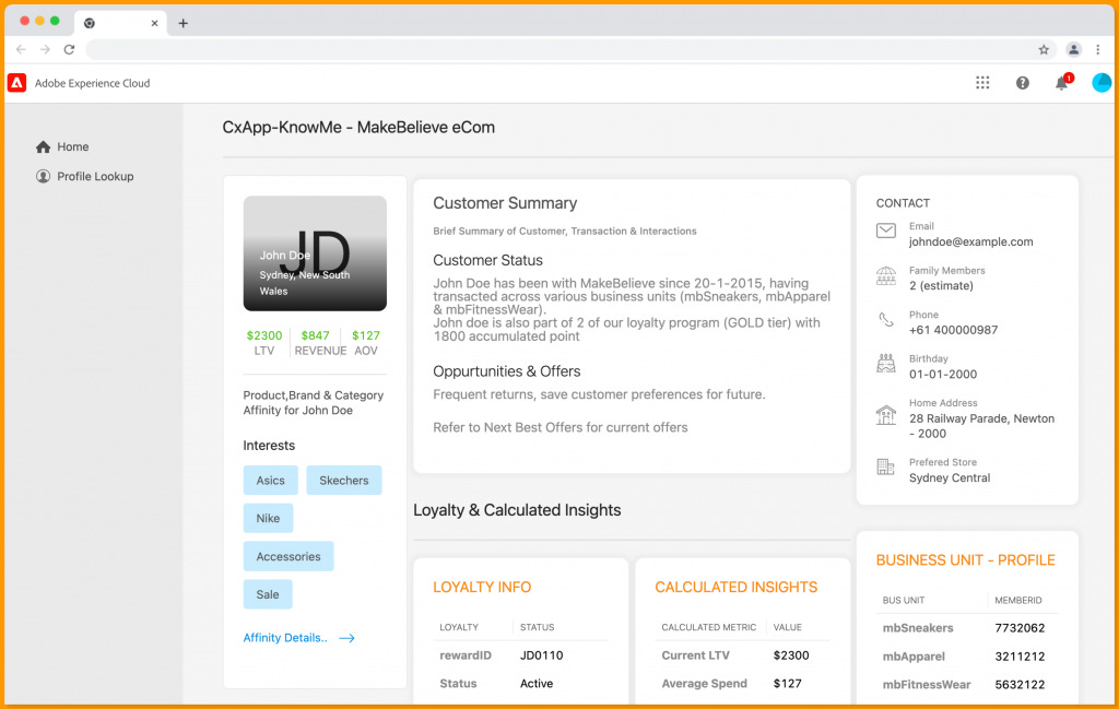 CDP Use Case: Connected Experience Framework using Adobe RT-CDP