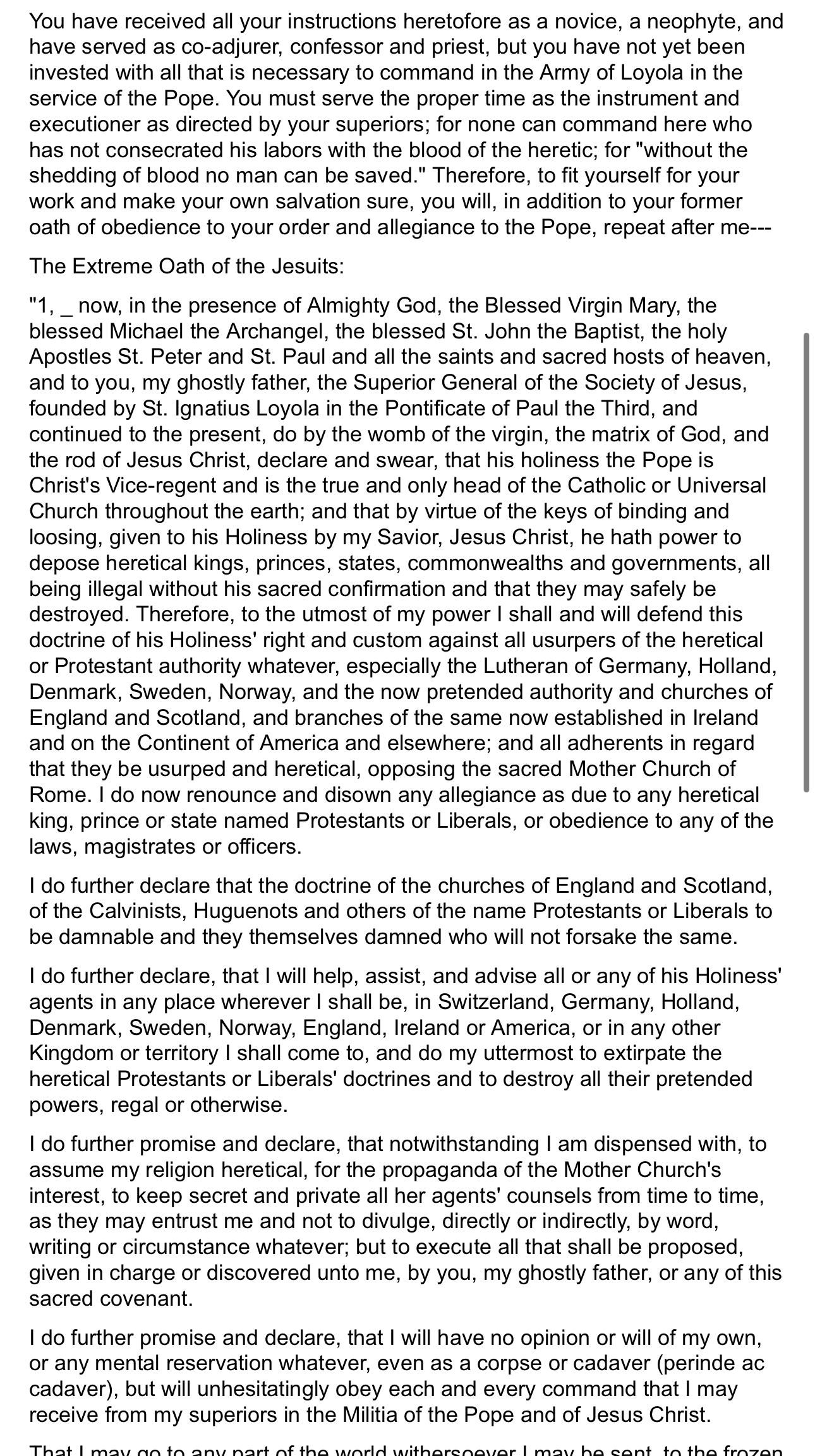 Freemasonry: The Jesuits Rule, and The Black Nobility Jesuit Order