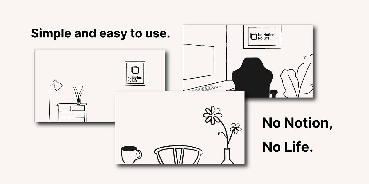 Notion - Virtual backgrounds. - by Enu Suzuki