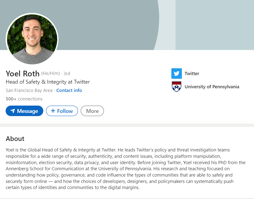 The Twitter Architect of Election Interference: Yoel Roth