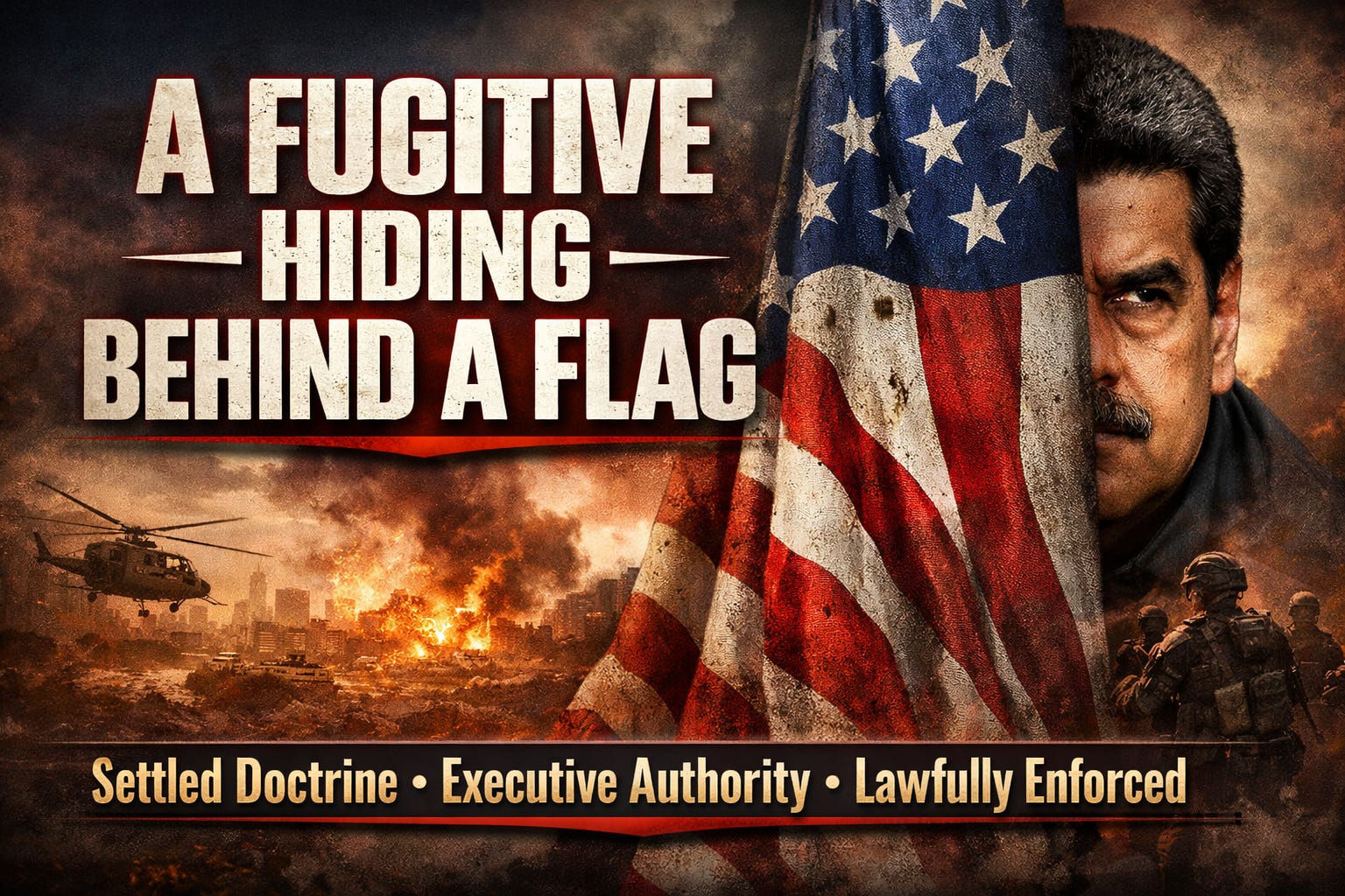 A FUGITIVE HIDING BEHIND A FLAG - by Professor Toto