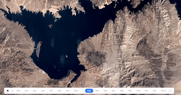 The Colorado River, the Hoover Dam and Lake Mead