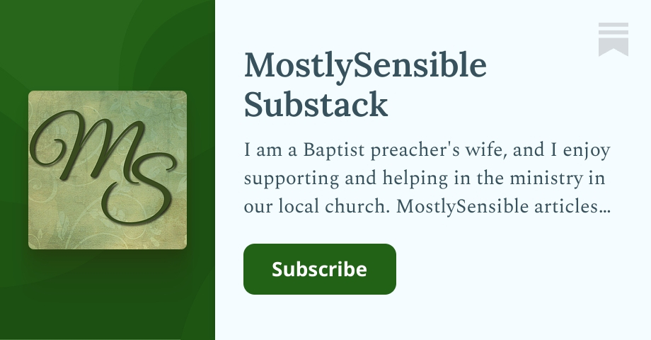 MostlySensible Substack | Rebekah Schrepfer | Substack