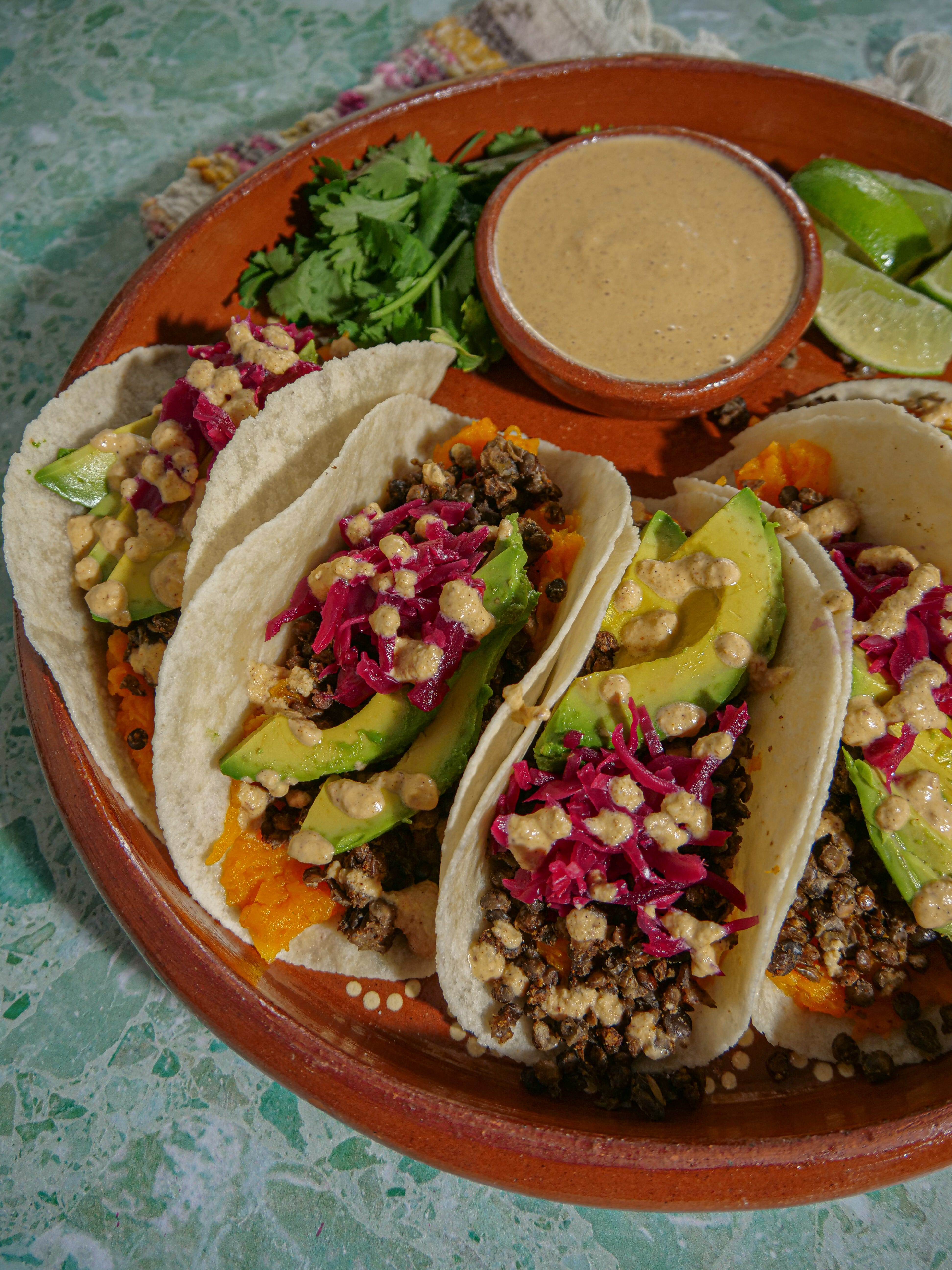 Crispy Lentil Rainbow Tacos 🌈 - by Bai (Chef Bai)