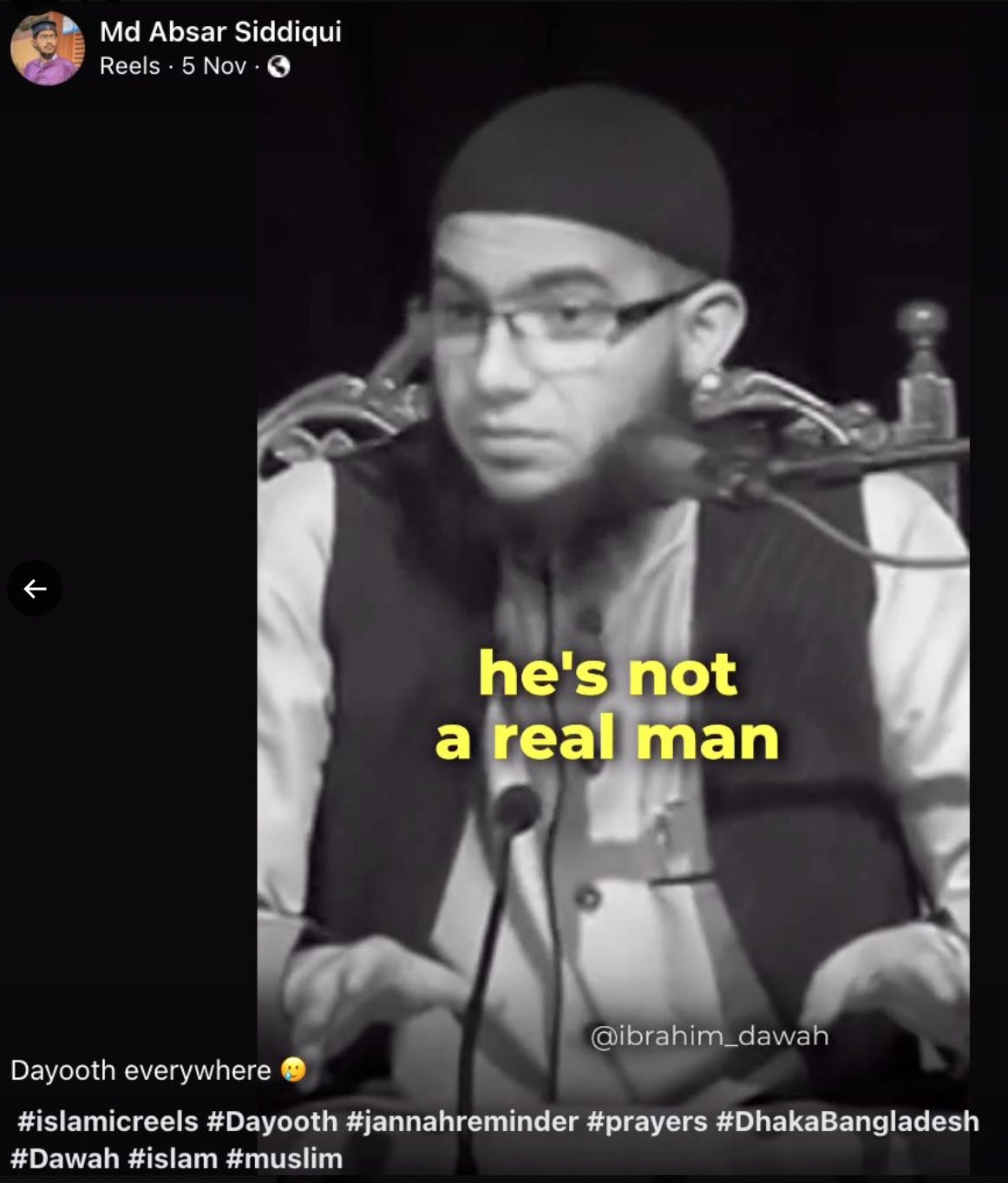 "A Dayouth is not a Real Man" - by Alice Evans