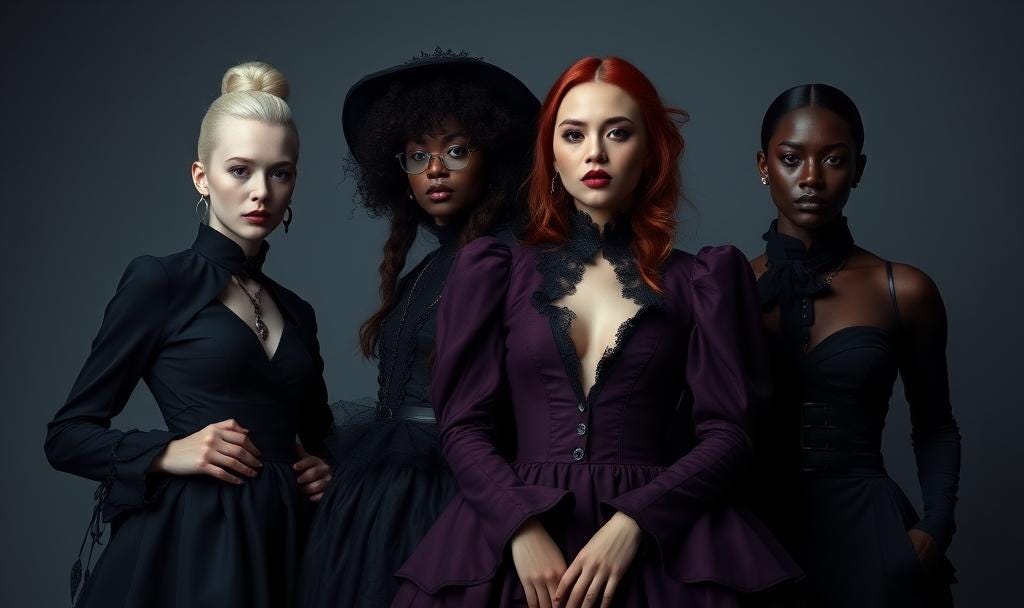 Victorian Gothic Fashion - by E.J. Moon - Muse & Moon