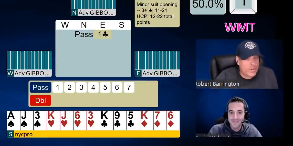 The Wednesday Morning Tournament #276 - by Rob Barrington