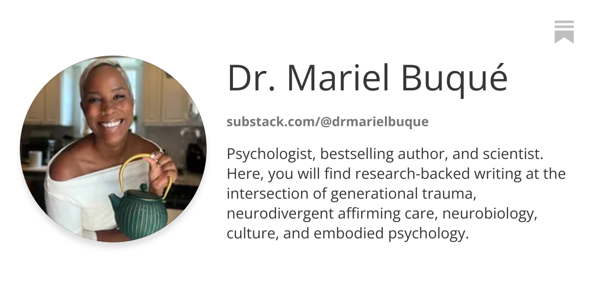 Dr. Mariel Buqué | Substack