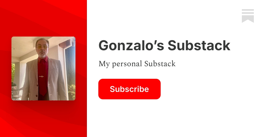 Gonzalo’s Substack | Gonzalo Vergara | Substack
