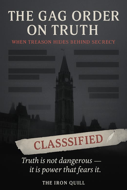 THE GAG ORDER ON TRUTH — WHEN TREASON HIDES BEHIND SECRECY