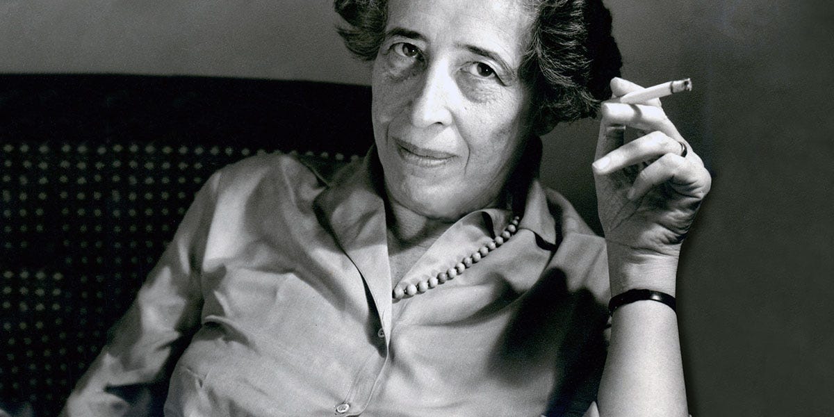 Arendt and Jerusalem - by John Ganz - Unpopular Front