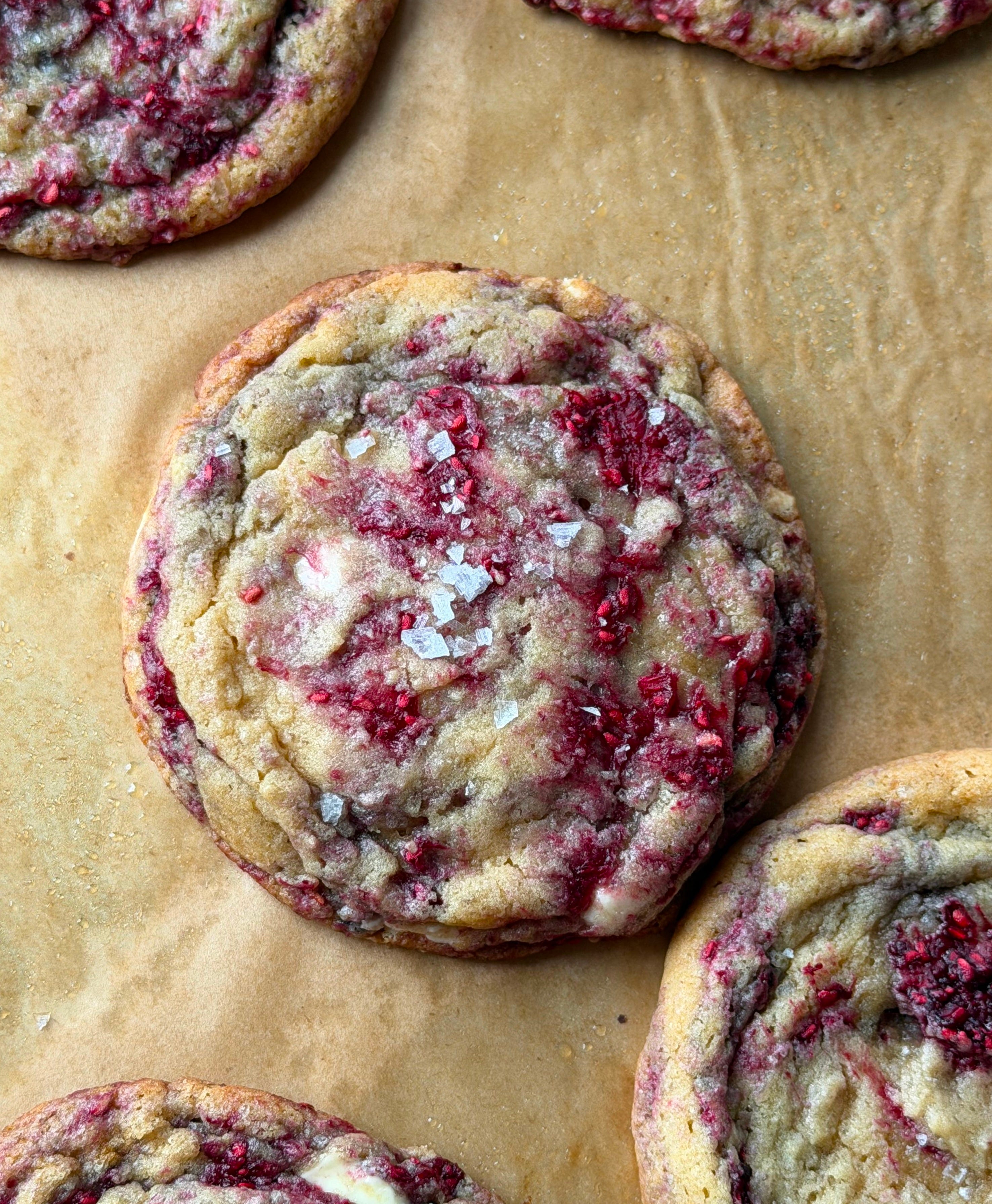 Brown Sugar Roasted Raspberry Cookies - Karianna Alexa