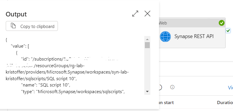How to run SQL script resources in Synapse Pipelines