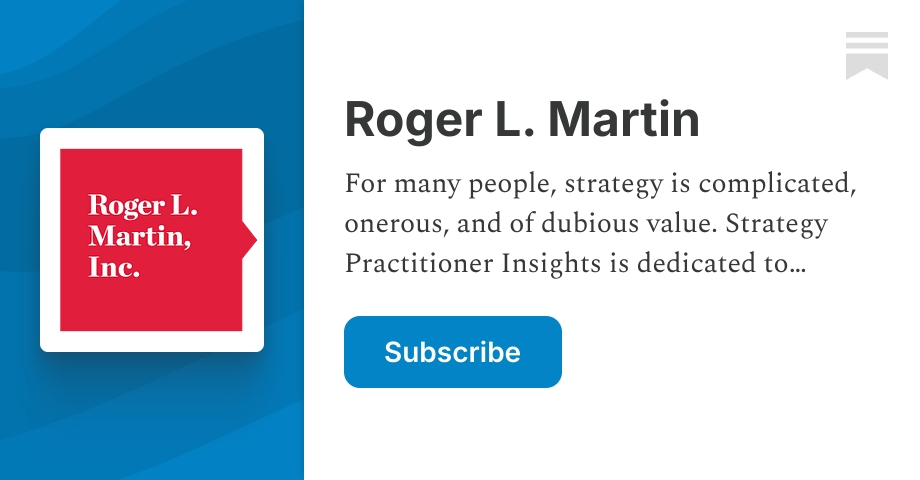 Books by Roger L Martin - by Sarah Charlton
